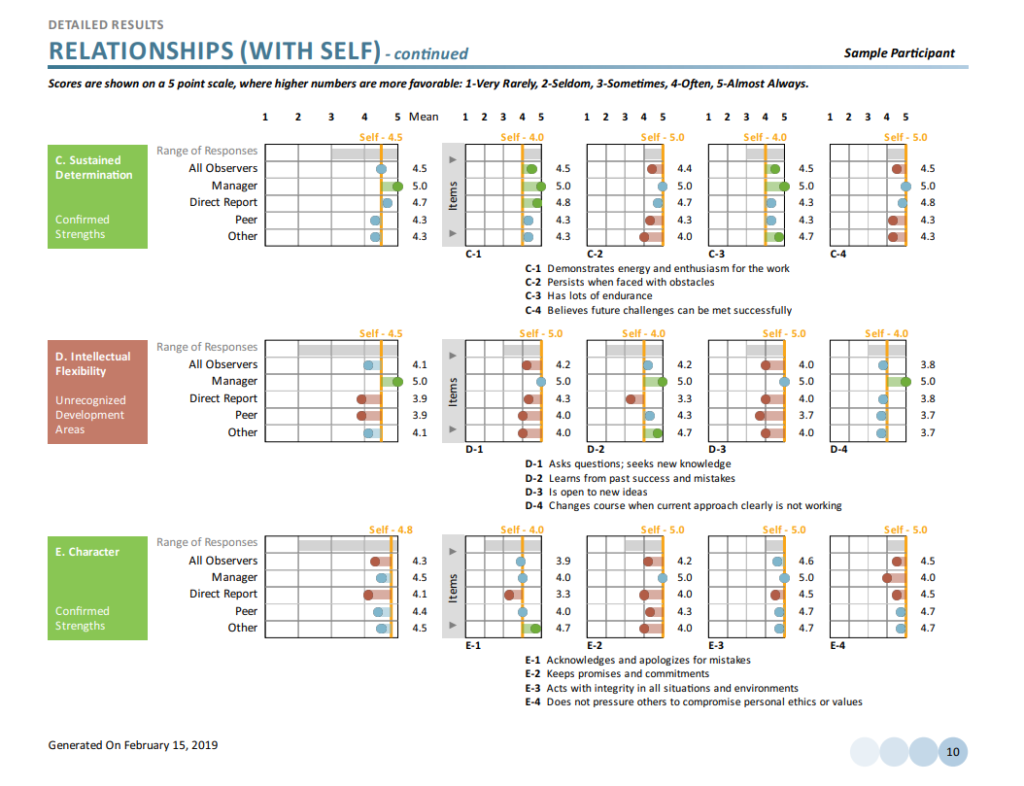 Revolution 360 Sample Report - Work Effects